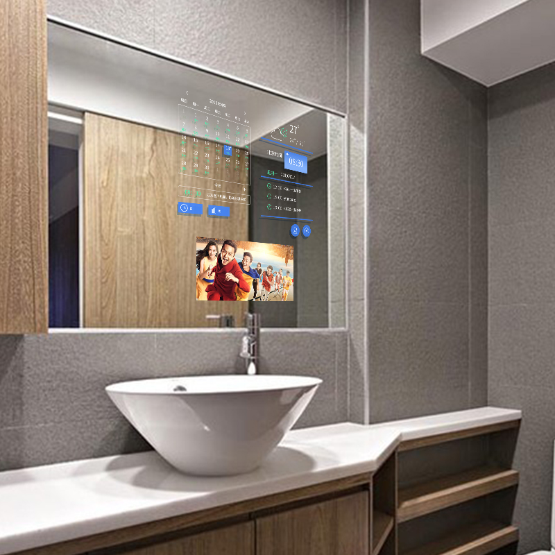 Make up system touchscreen bathroom smart mirror