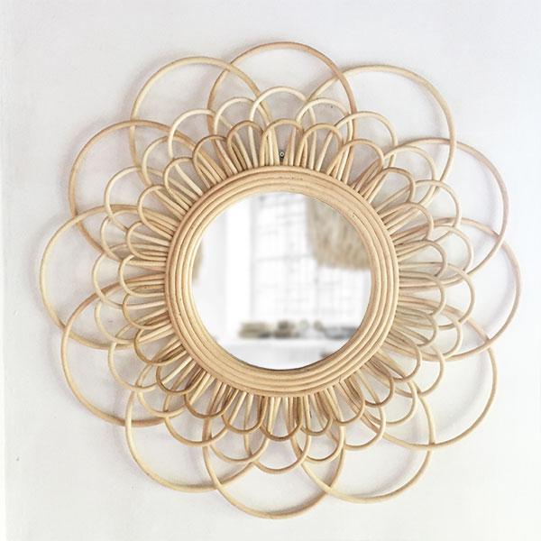 Rattan mirror manufacturer with wholesale price, factory supply rattan ...