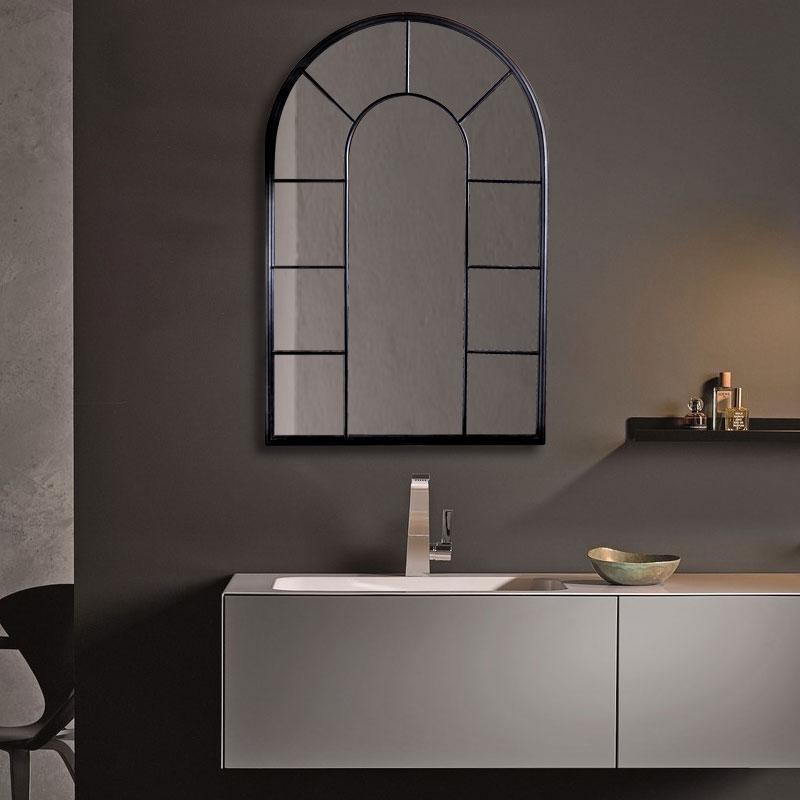 Rectangle black mirror frame for home decor